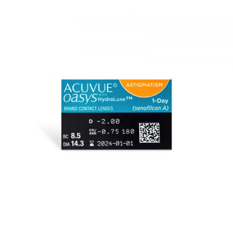 Acuvue Oasys 1 Day Hydraluxe Astigmatism 30 pack | Classic Eyes